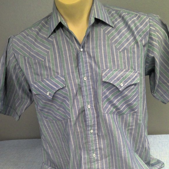 Ely Cattleman | Shirts | Vintage Ely Plains Western Pearl Snap Short ...